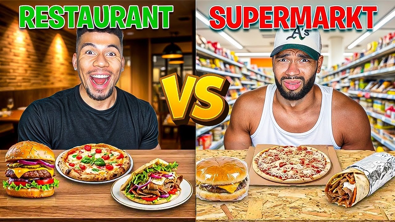 Restaurantessen vs. Supermarkt - Der große Schock!