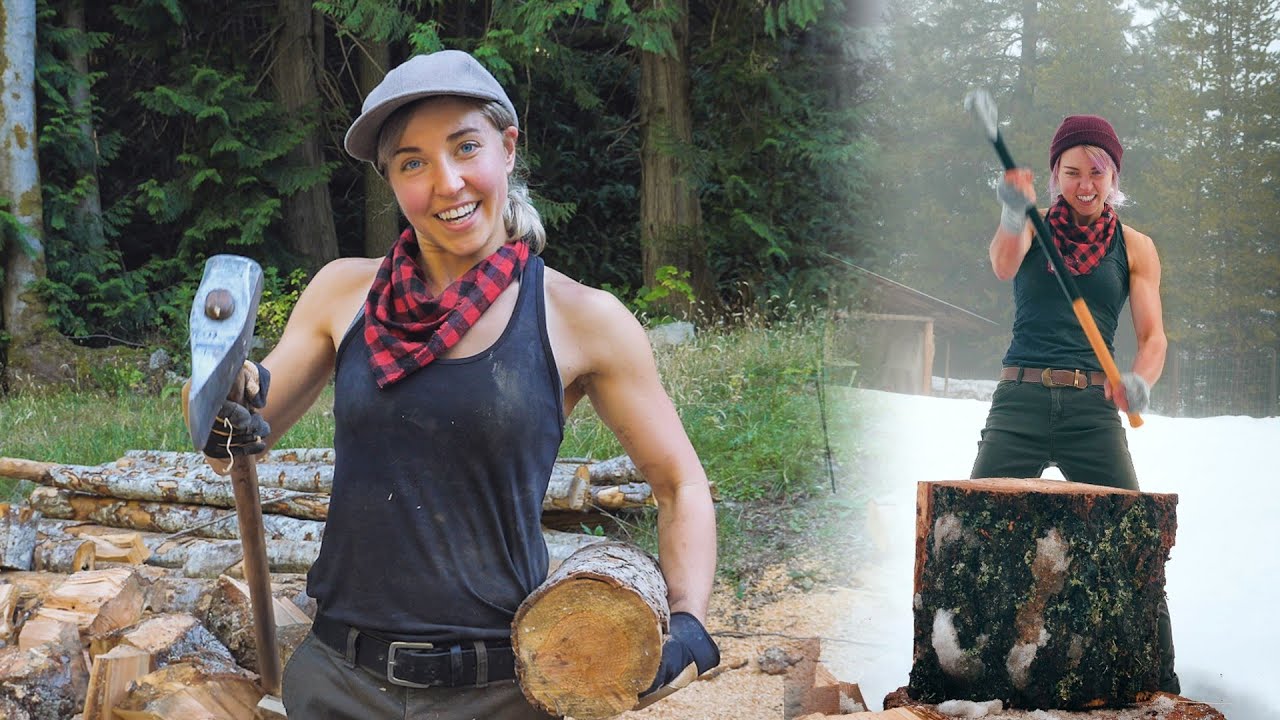 How to split wood!
