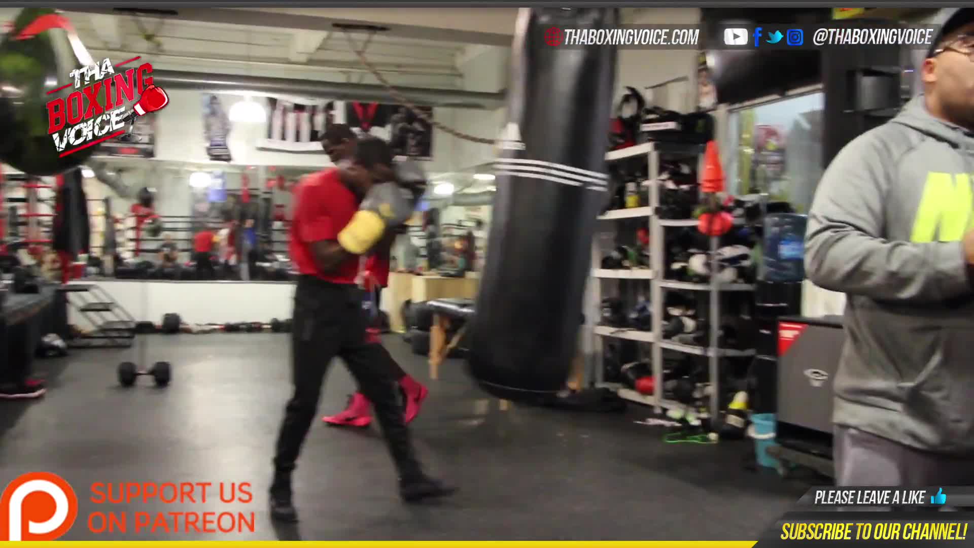 🚨Titus Williams back in gym working on heavy bag 💪🏾