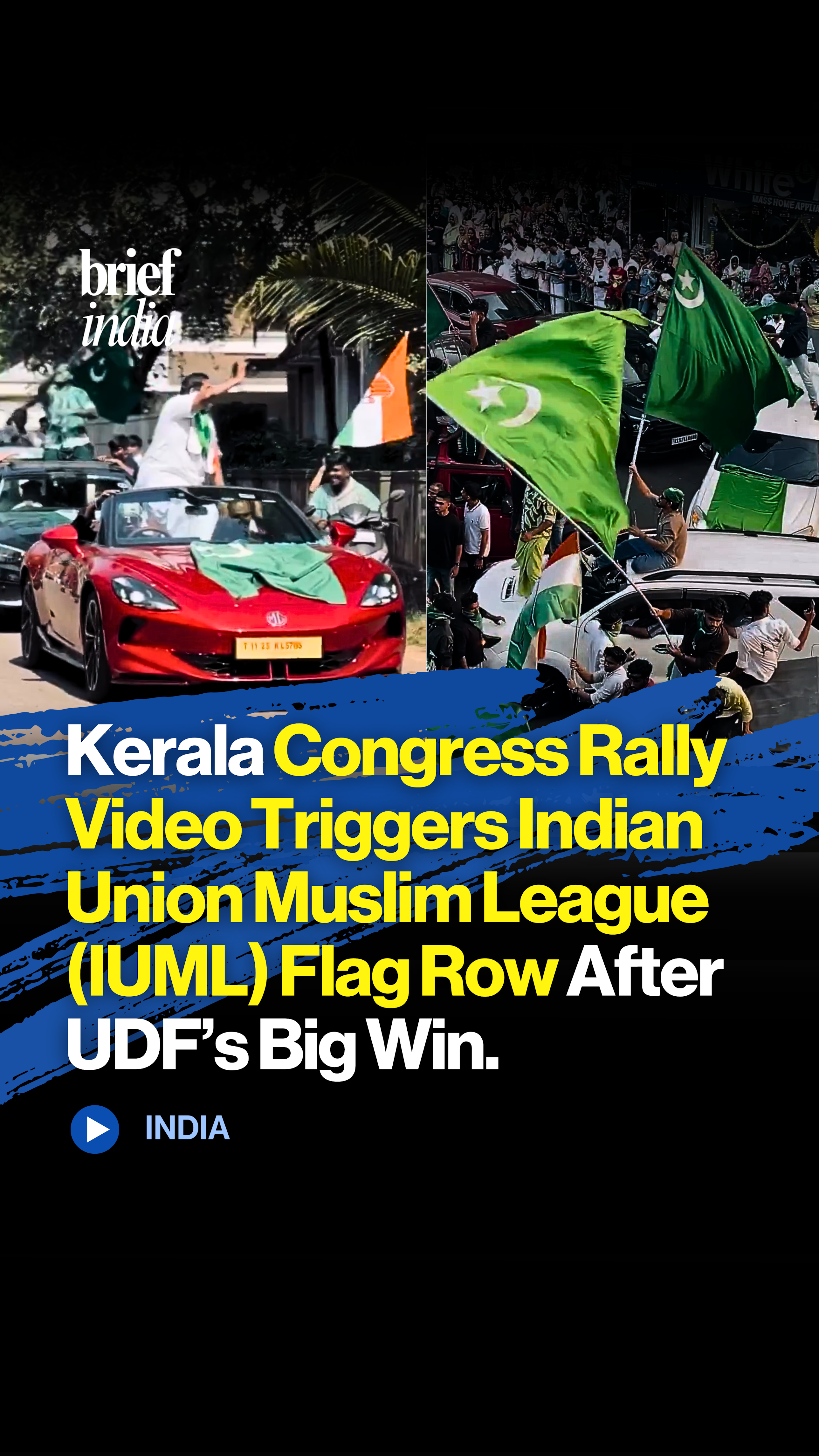 Viral Kerala Congress rally video triggers IUML flag row after UDF’s ...
