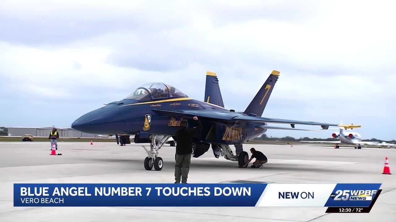 Blue Angel No. 7 in Vero Beach ahead of spring air show