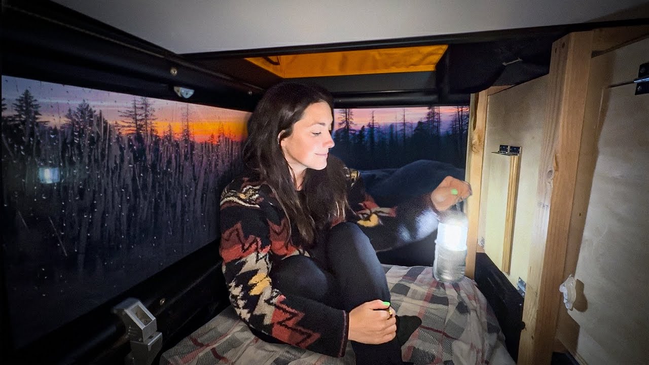 Stormy truck camping experience | Last night in the rig