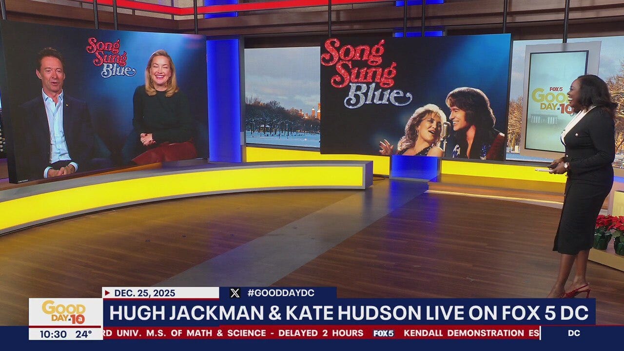 Hugh Jackman & Kate Hudson live on Fox 5 DC
