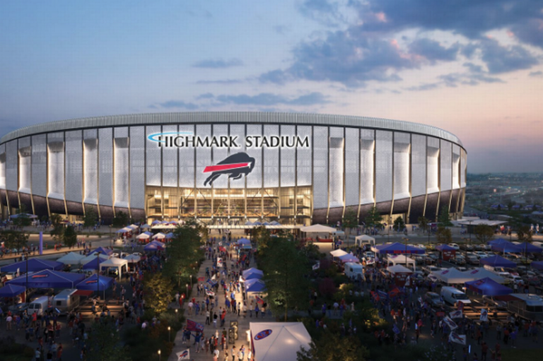 Bills' new stunning $2.1B stadium catches on fire as construction ...