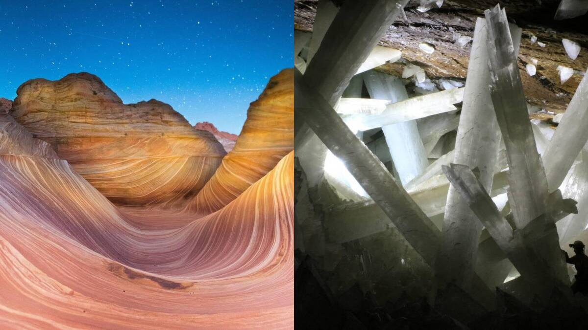 Natural wonders carved over millennia by elements