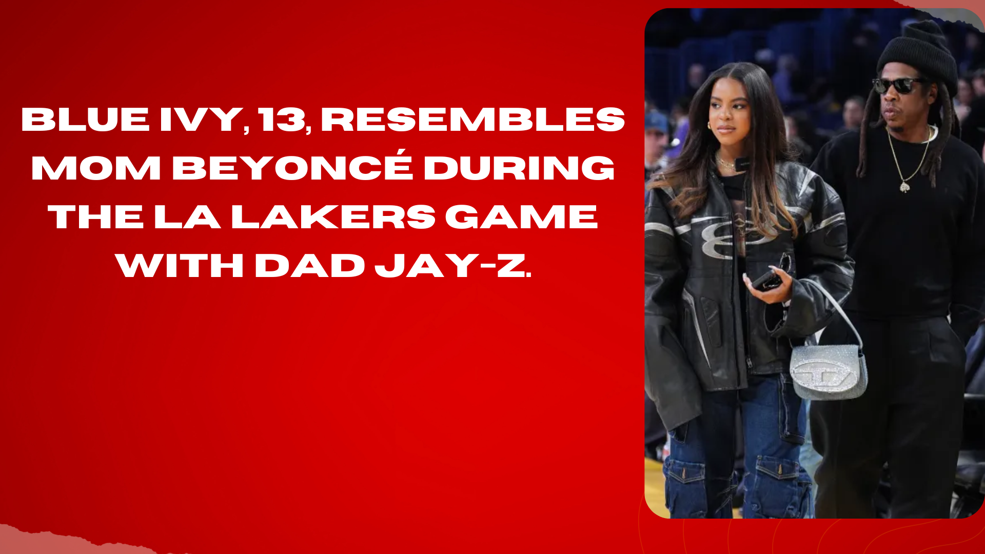 Blue Ivy, 13, resembles mom Beyoncé during the LA Lakers game with dad ...