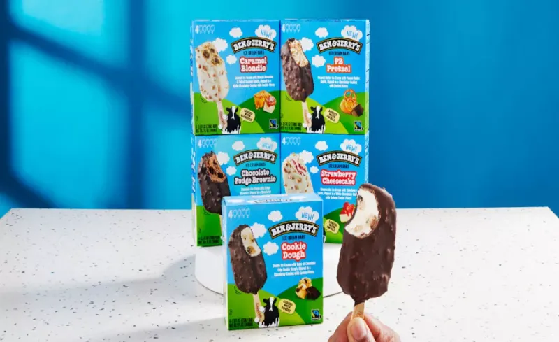 Ben & Jerry's is launching five new ice cream bars