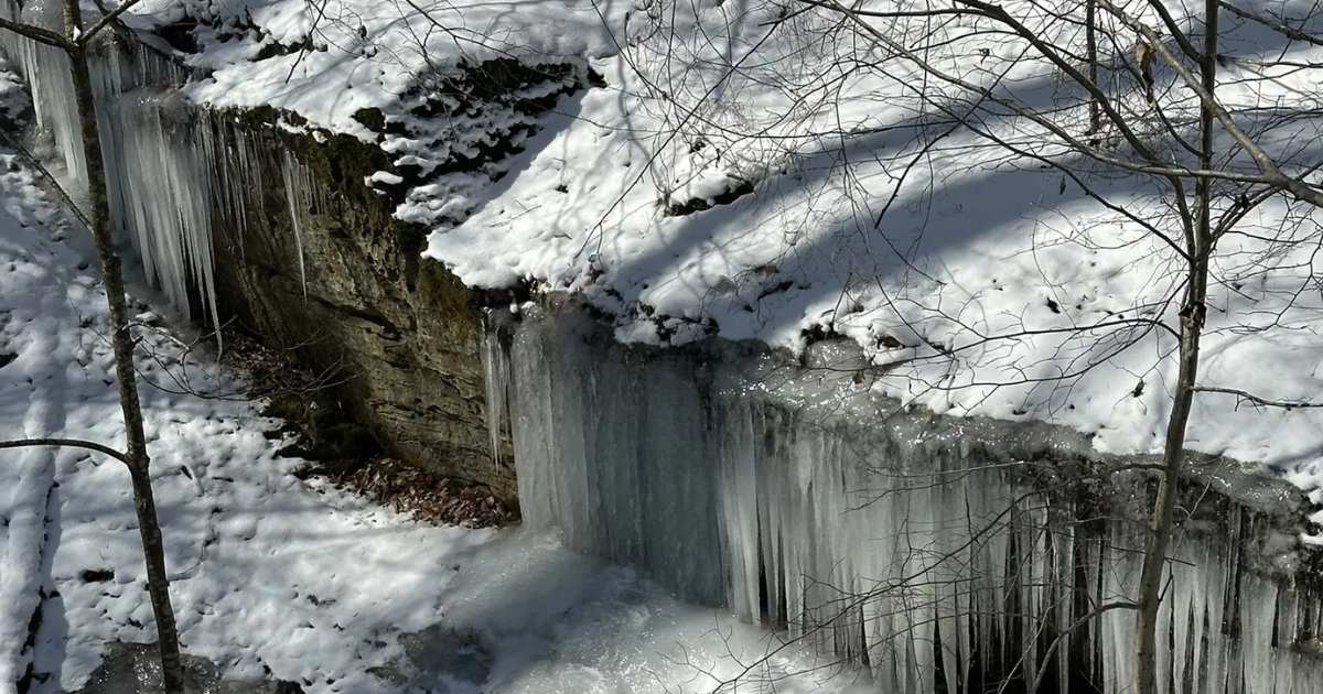 Take a scenic winter hike at this beautiful Indiana trail