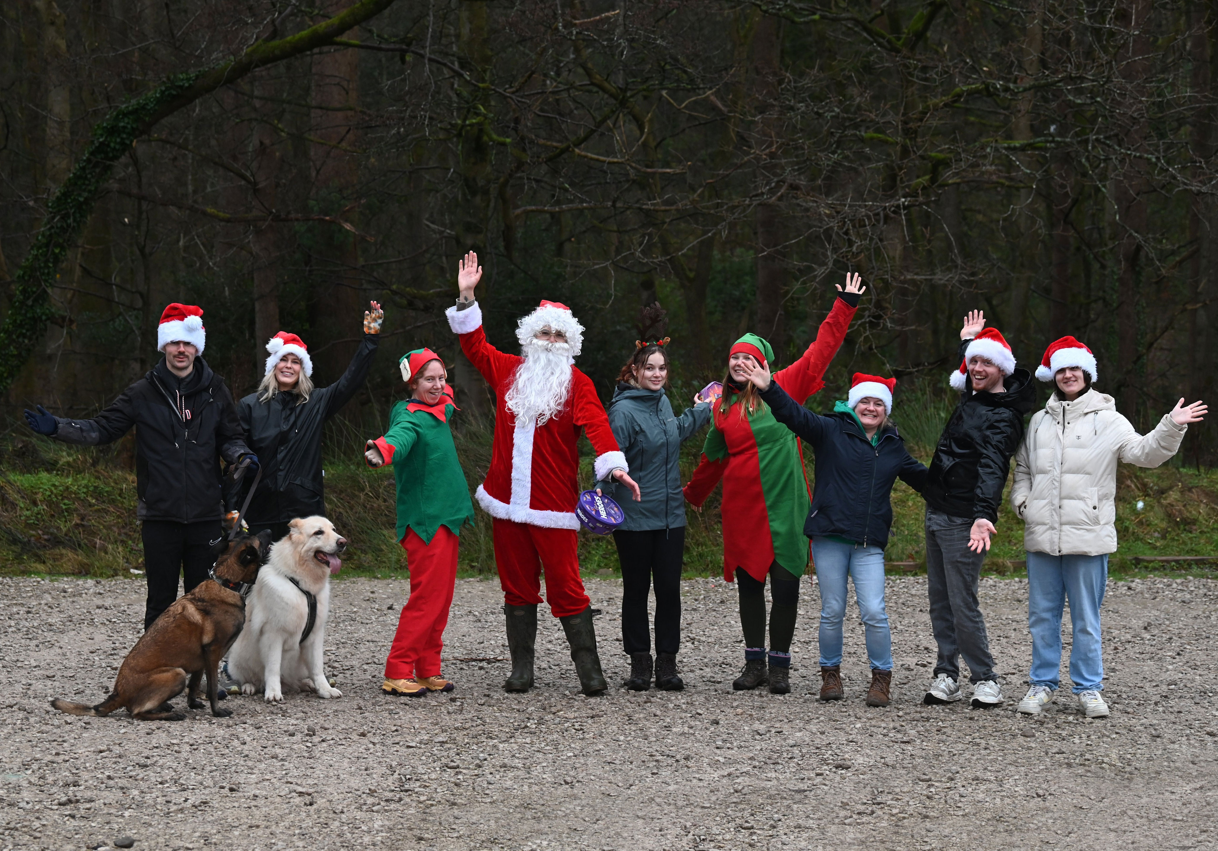 9 fantastic photos of Nicky Nook's Santa Hat Hike 2025 at Wyresdale Park