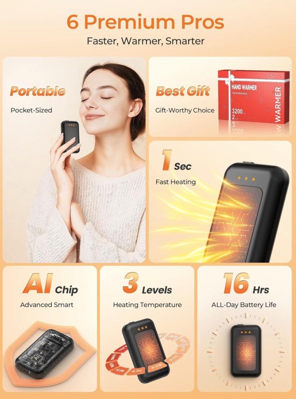 Amazon's highly-rated rechargeable electric hand warmers are now $9