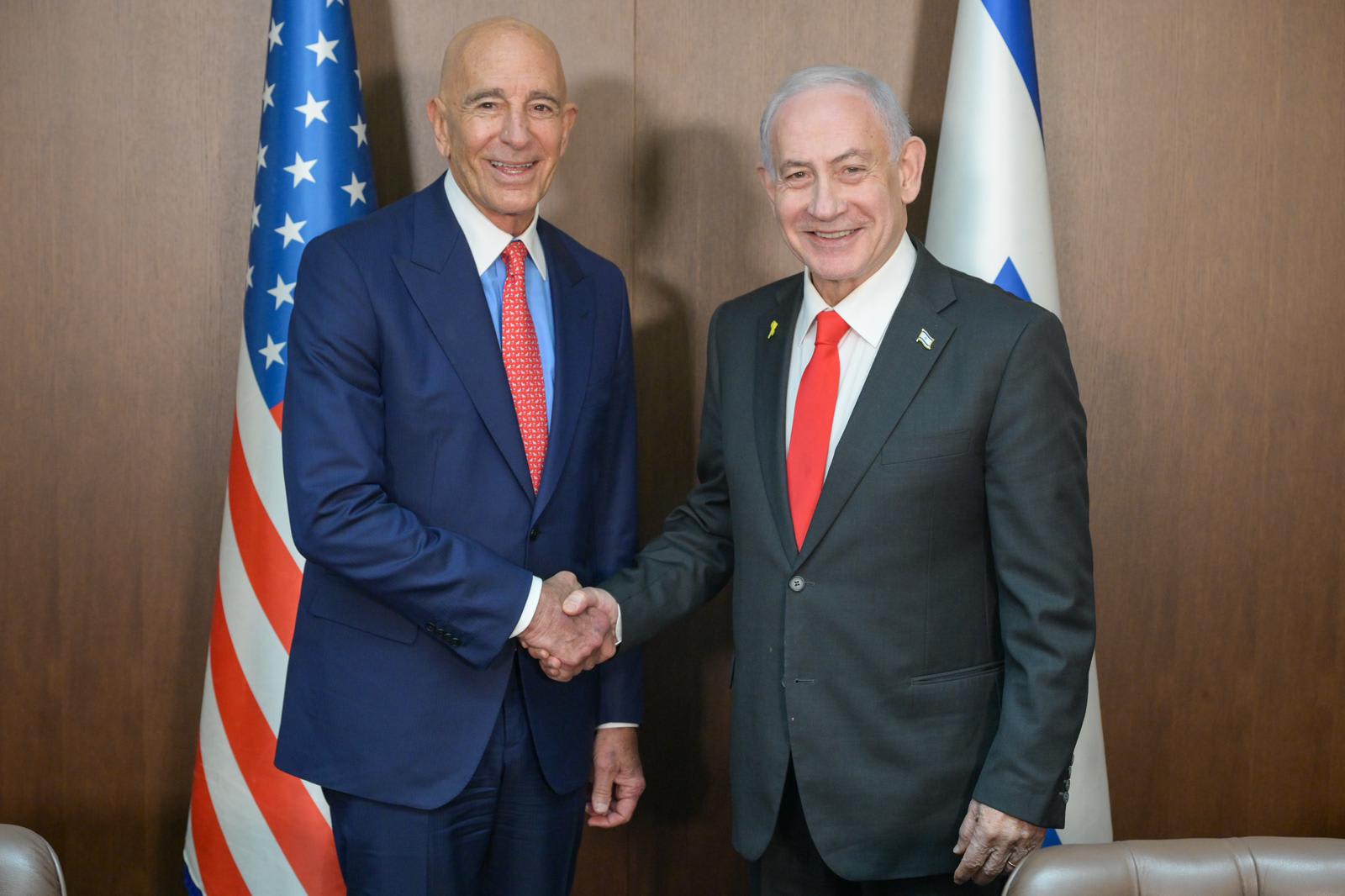 Netanyahu, US envoy Barrack meet after Israel-Syria deal initially ...