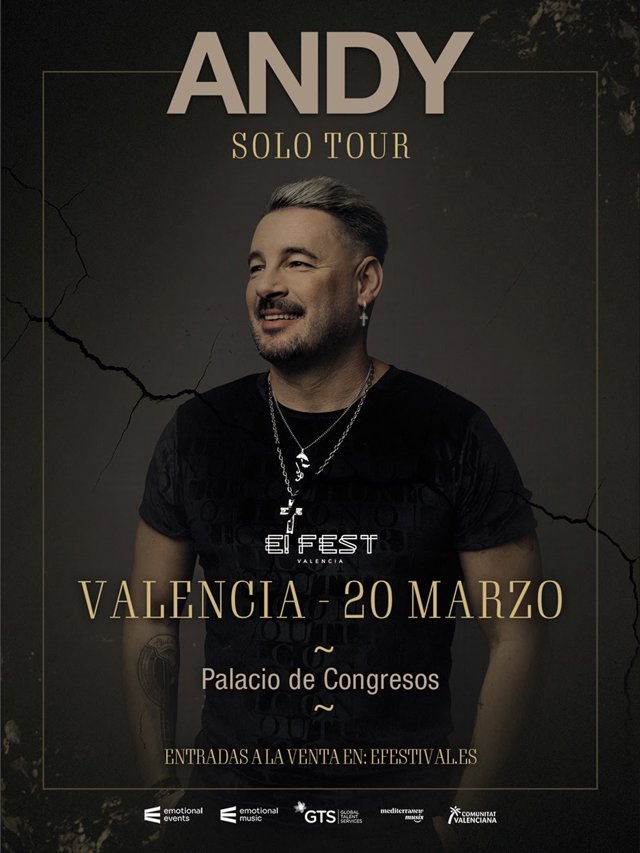 Andy presentará su nuevo proyecto en solitario en el Palacio de ...