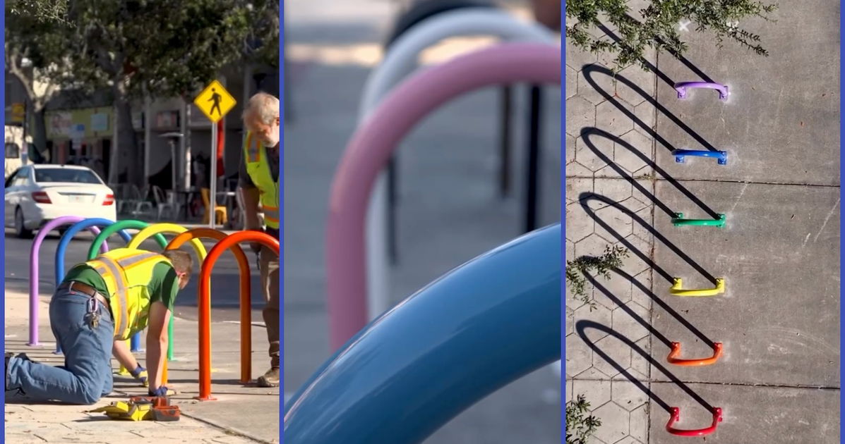 Ron DeSantis forced this city to remove Pride crosswalks. So it put up ...