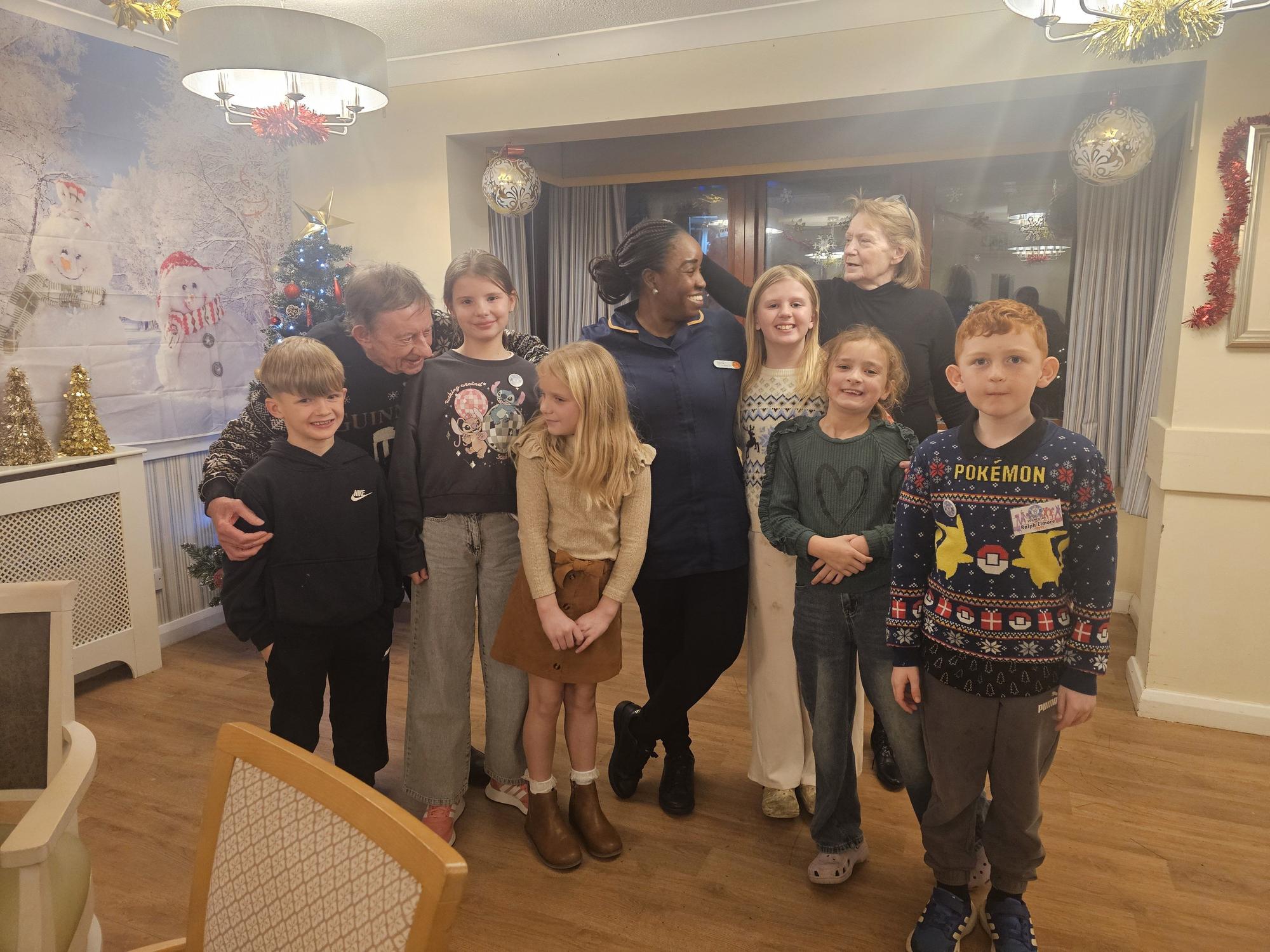 Brixworth care home welcomes visit from Brixworth Parish & Youth Council