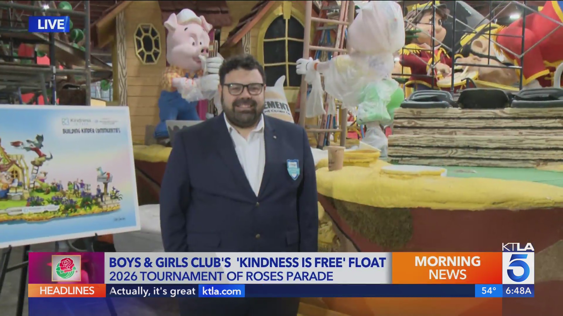 The magic in teamwork Rose Parade float: Artistic Entertainment ...