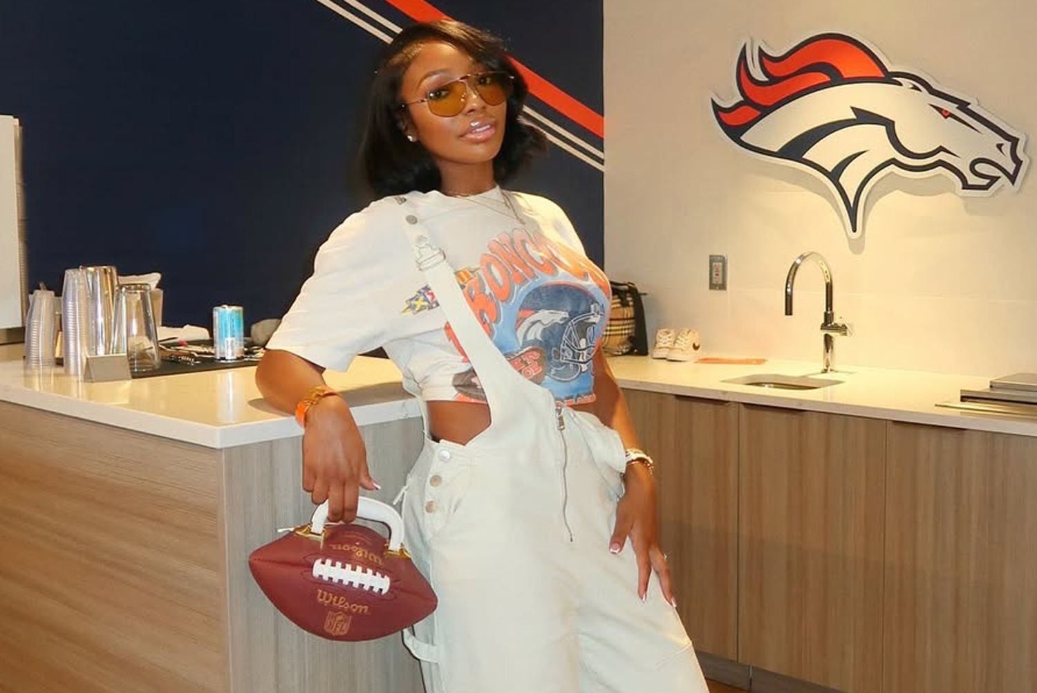 NFL WAG Kayla Jones reveals her formula for the perfect game day outfit ...