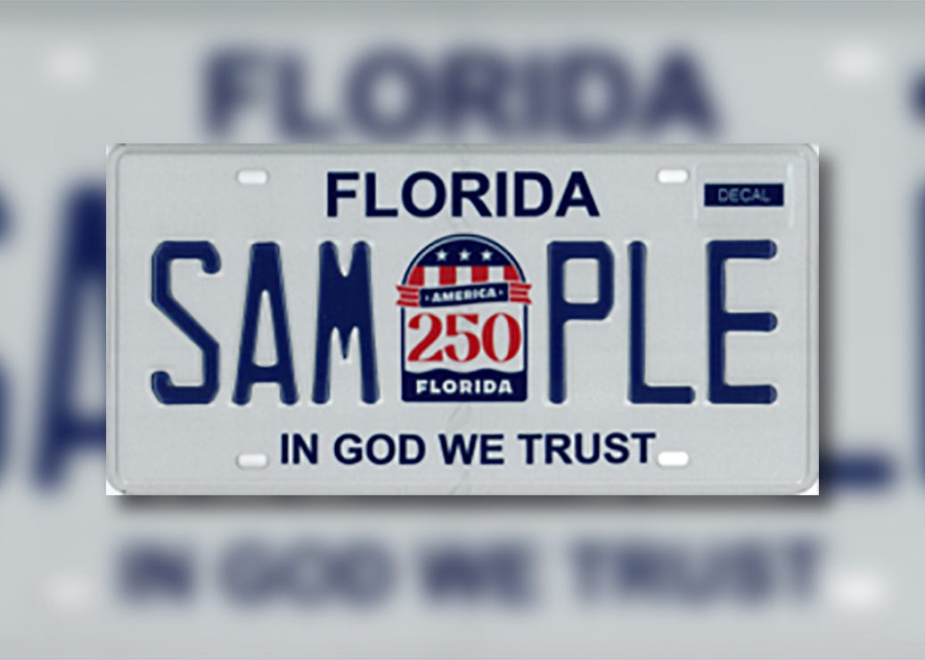 Florida honors America's birthday with new license plate, how to get it