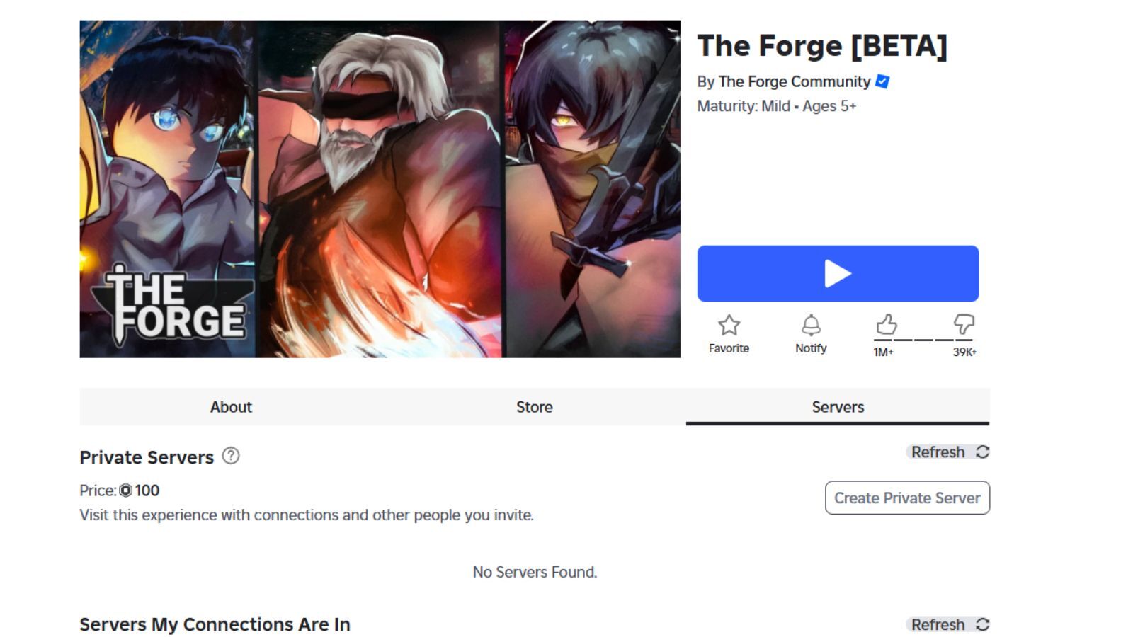 The Forge private server links (December 2025)