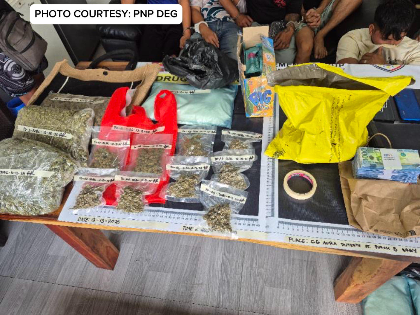 Taguig drug bust nets 5 suspects, P176M worth of shabu, marijuana