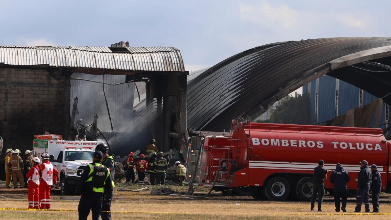 Private plane crashes near Toluca airport in Mexico, killing at least ...