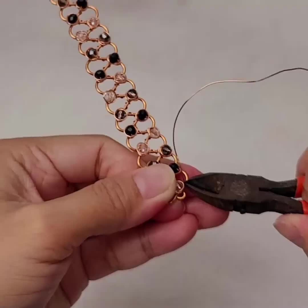 Bracelet with beads | large bangle | ring | small crystal | stone with ...