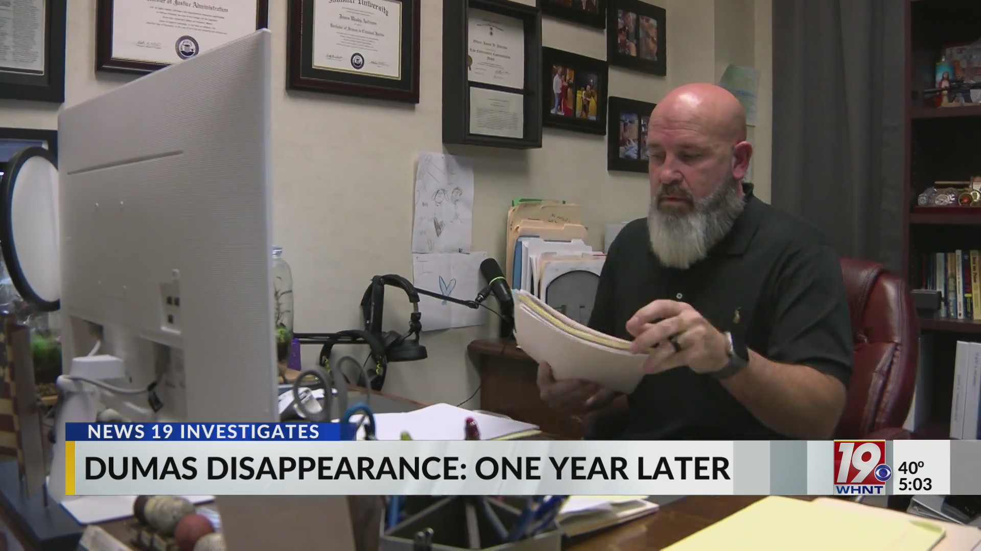 Dumas Disappearance: One Year Later, PI James Andrews