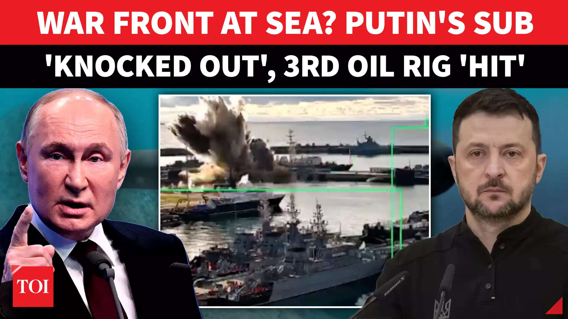 Boom! Kyiv shows drones smashing Russian sub armed with Kalibr missiles ...