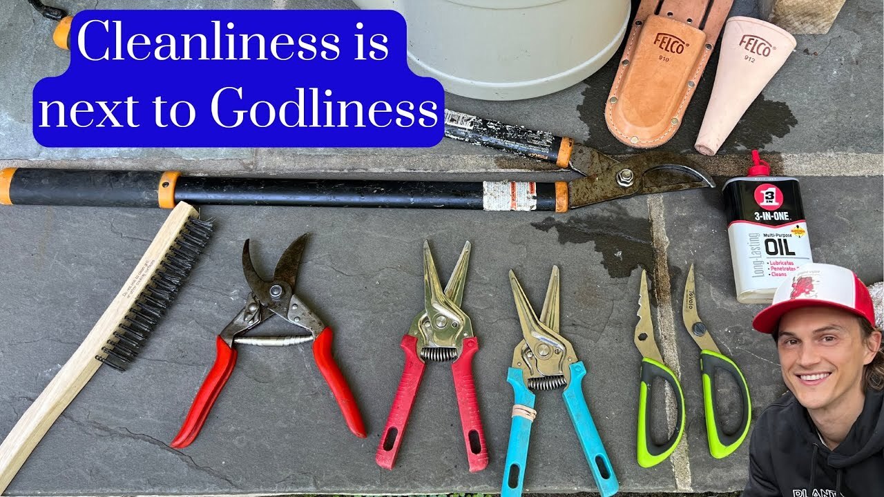 Easy garden tool cleaning & sharpening tutorial - essential to good ...