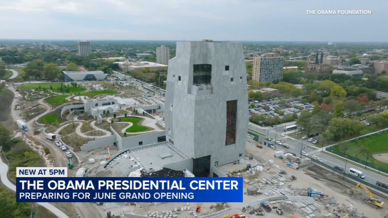 Obama Presidential Center taking shape in Jackson Park, set to open ...