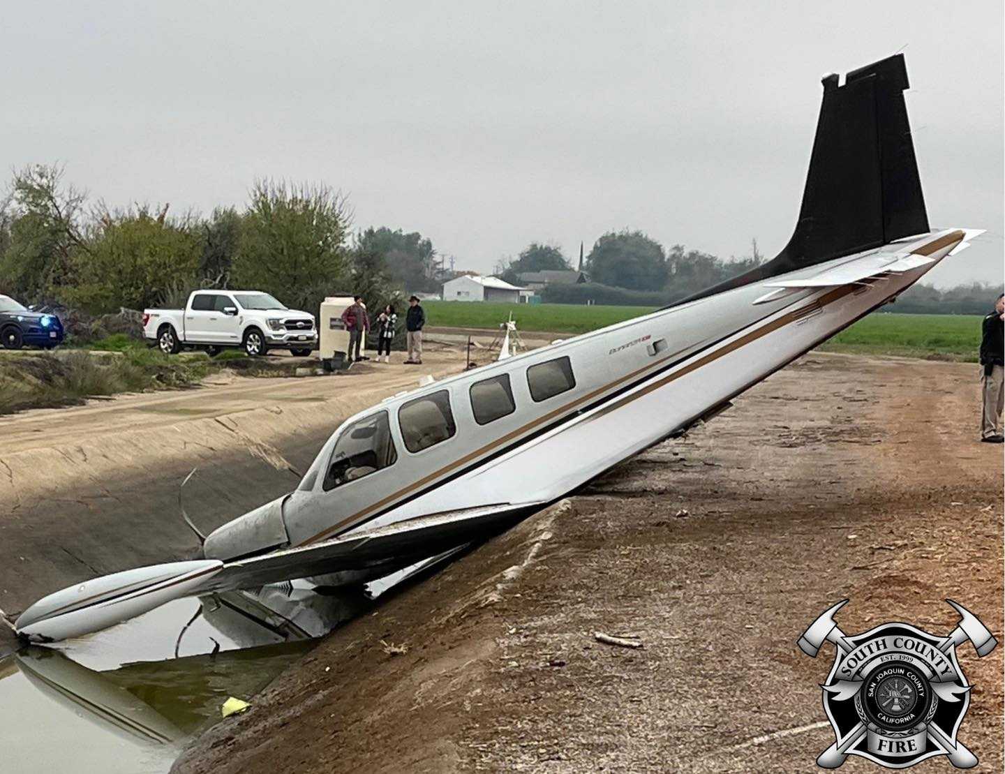 Pilot has minor injuries after small plane crashes in canal near Tracy ...