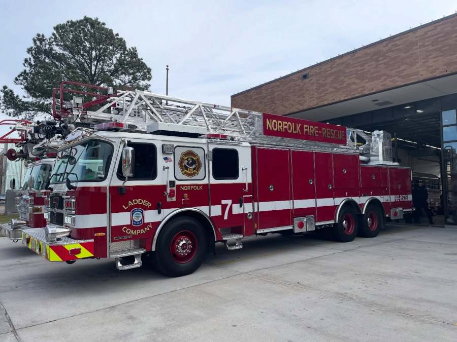 Norfolk Fire-Rescue adds 2 custom-built ladder trucks to fleet