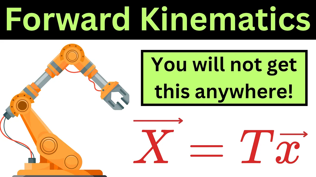 Forward kinematics solved example — step-by-step explanation