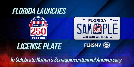 FLHSMV launches America 250 license plate