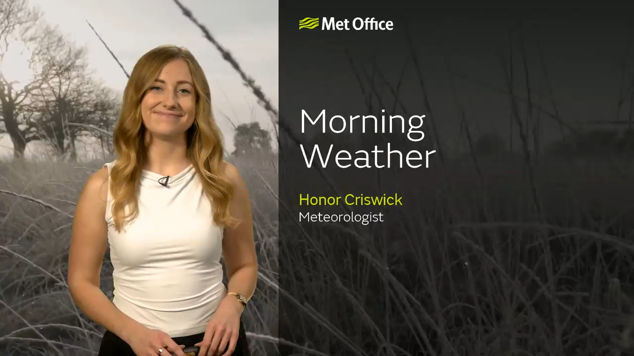 Met Office Monday morning weather forecast 17/11/2025