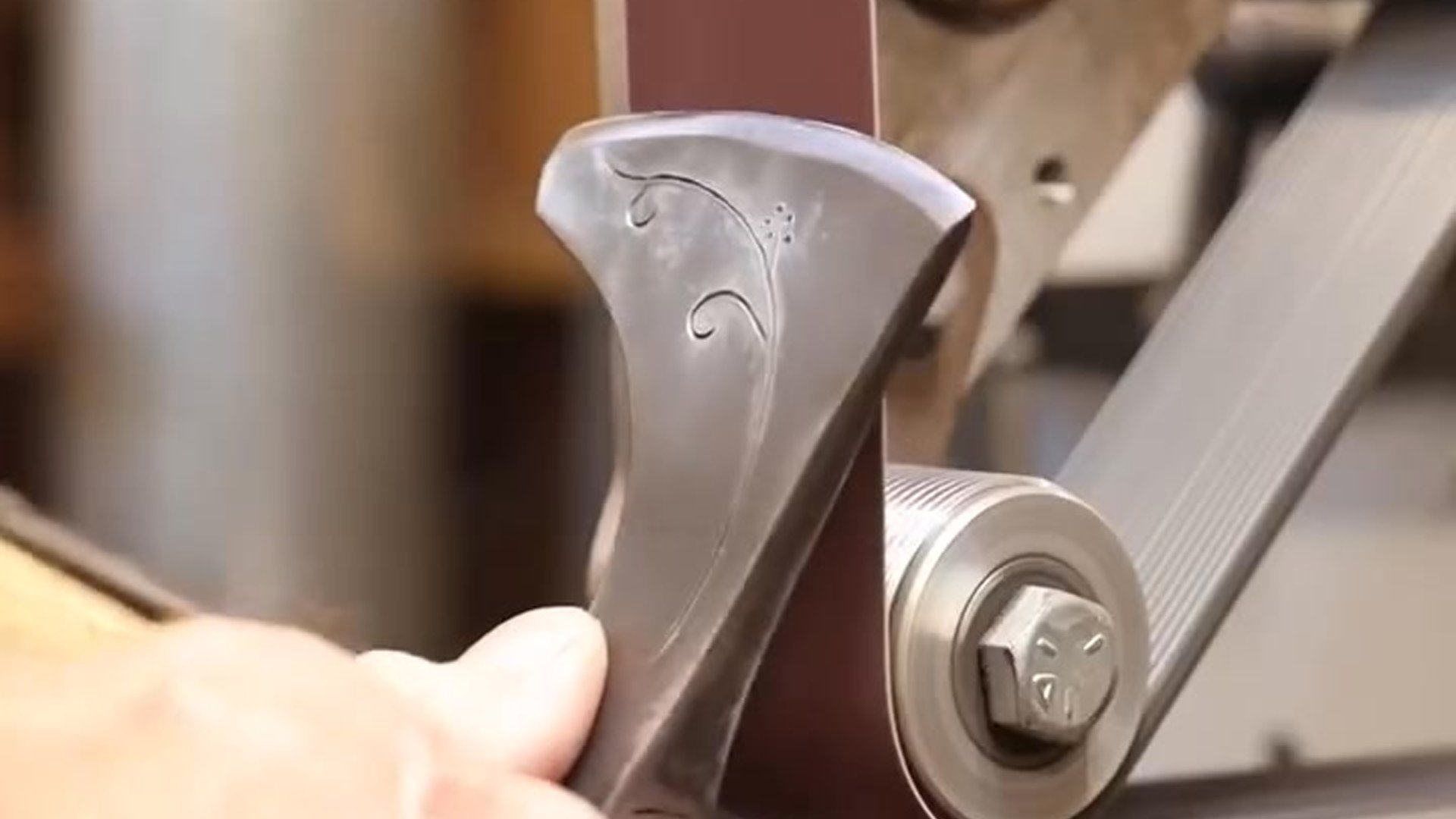 Assembling the finished shepherd’s axe