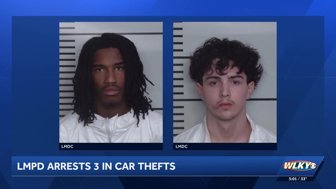 3 Linked To Hundreds Of Car Thefts Arrested In Downtown Louisville