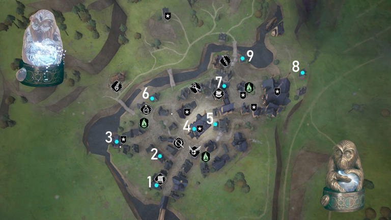 All 30 Hogwarts Legacy Demiguise moon statue locations list — Find them ...