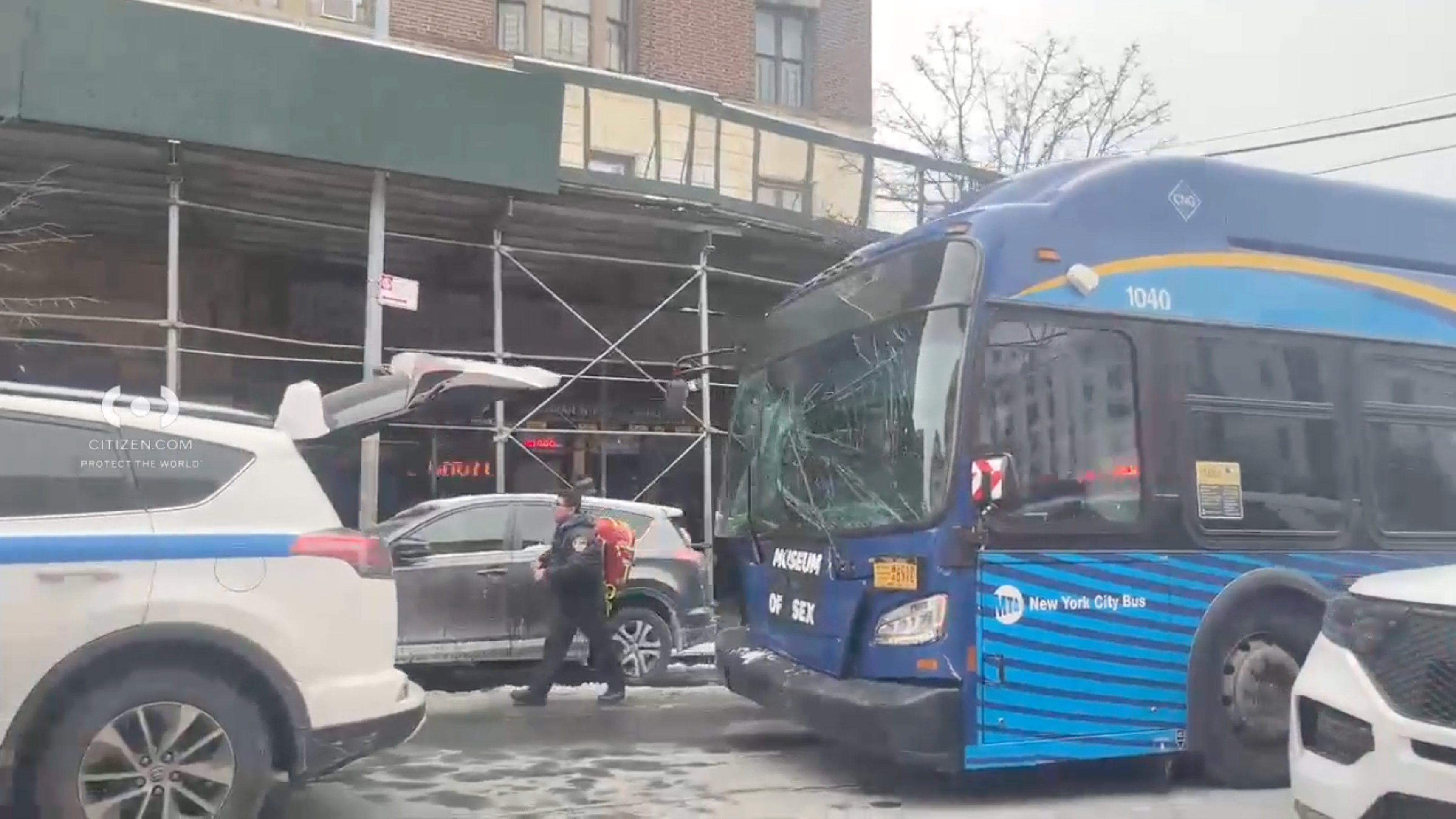 At least 7 injured after MTA bus collides with cars in the Bronx