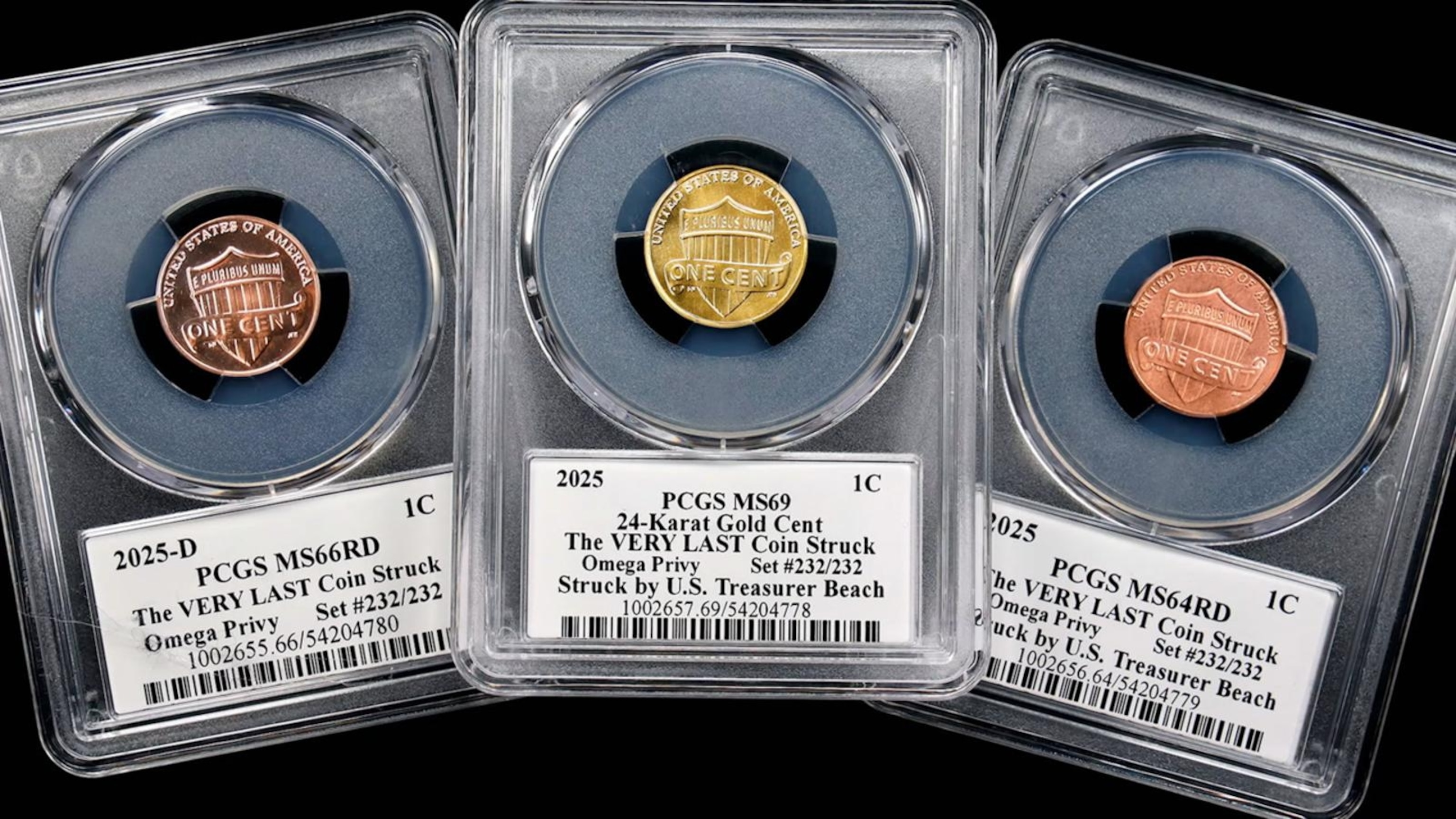 A pretty penny: Last US cents sell for $16.7 million