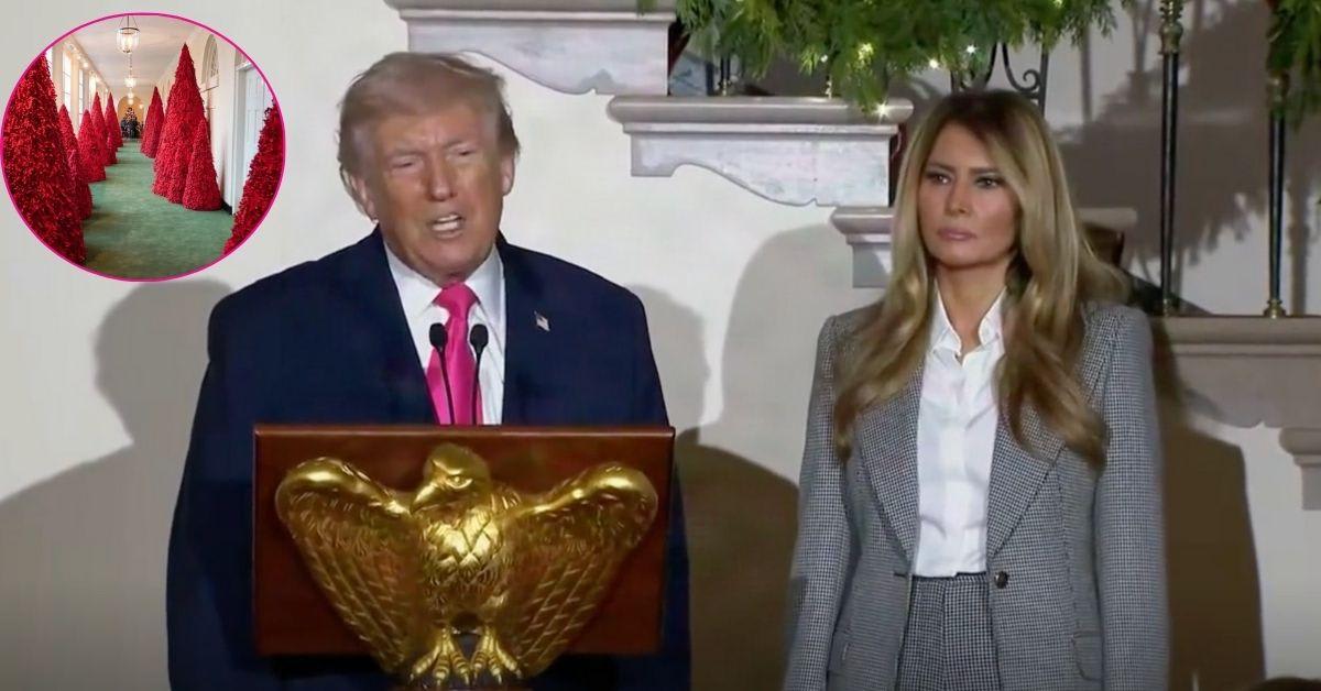 Donald Trump criticizes Melania's Christmas decorations while she ...