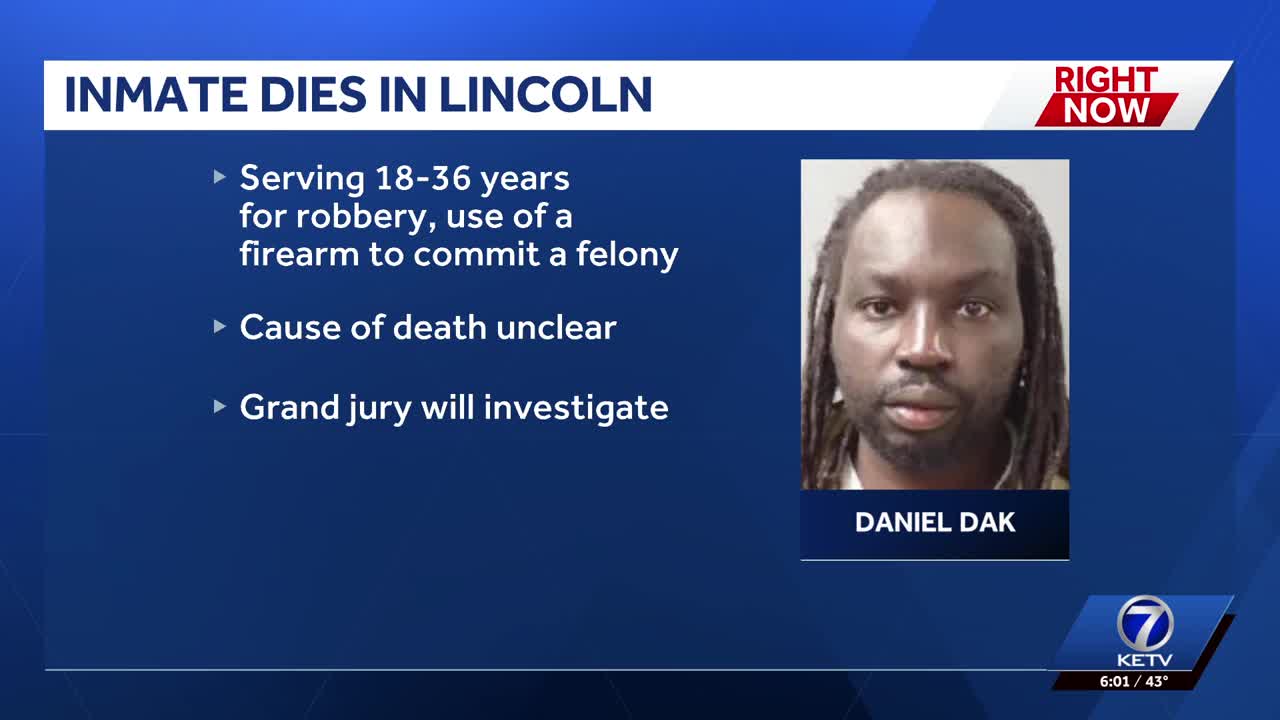Inmate serving time for robbery conviction dies in prison