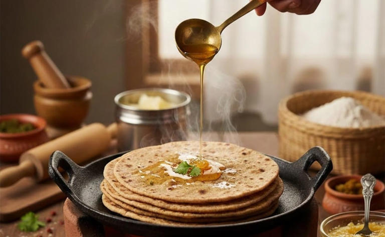 Can eating one chapati with ghee in the morning boost energy levels?