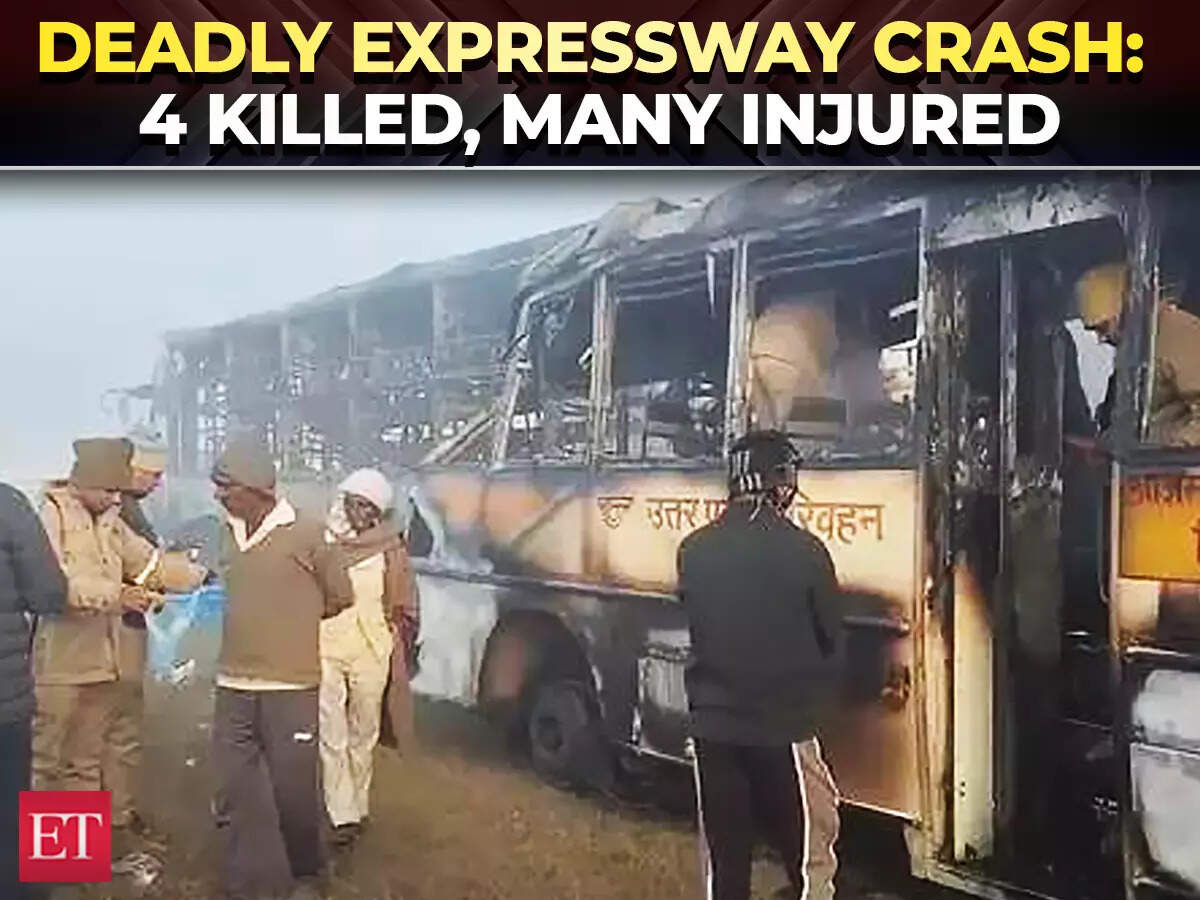 Delhi–Agra Expressway horror: Multiple buses burn after massive ...
