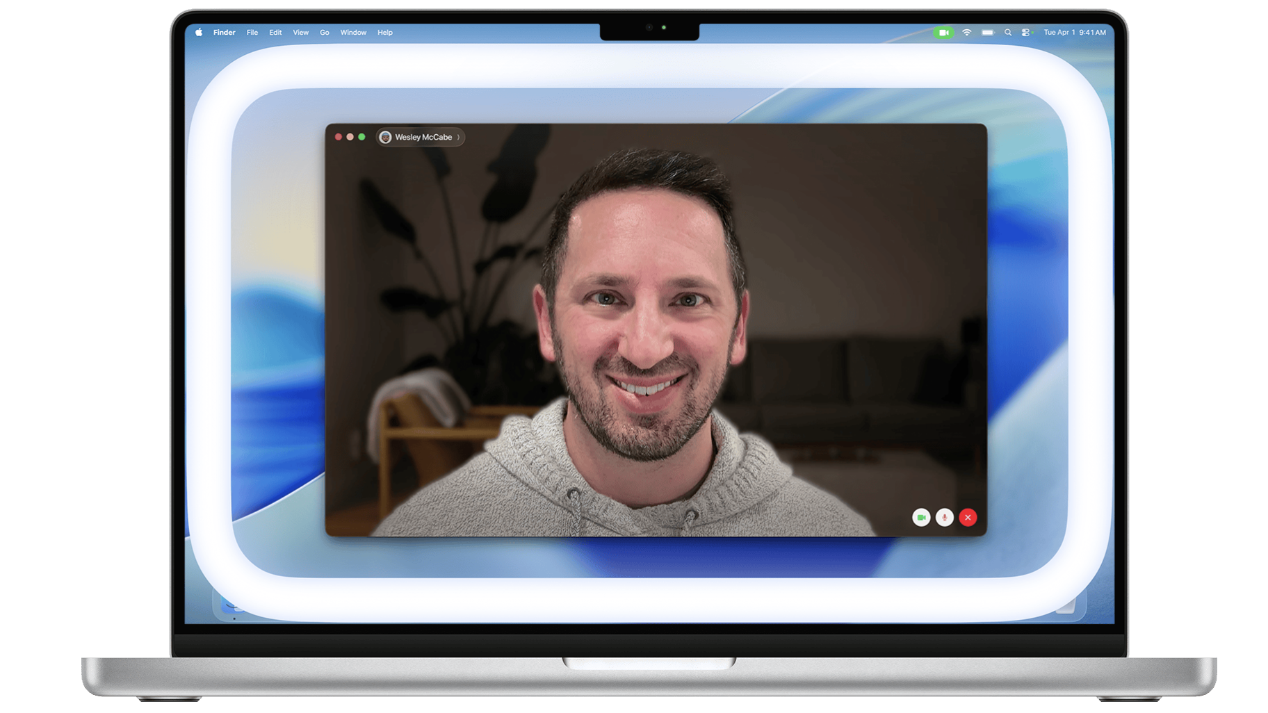 You can now use your MacBook's display as a ring light