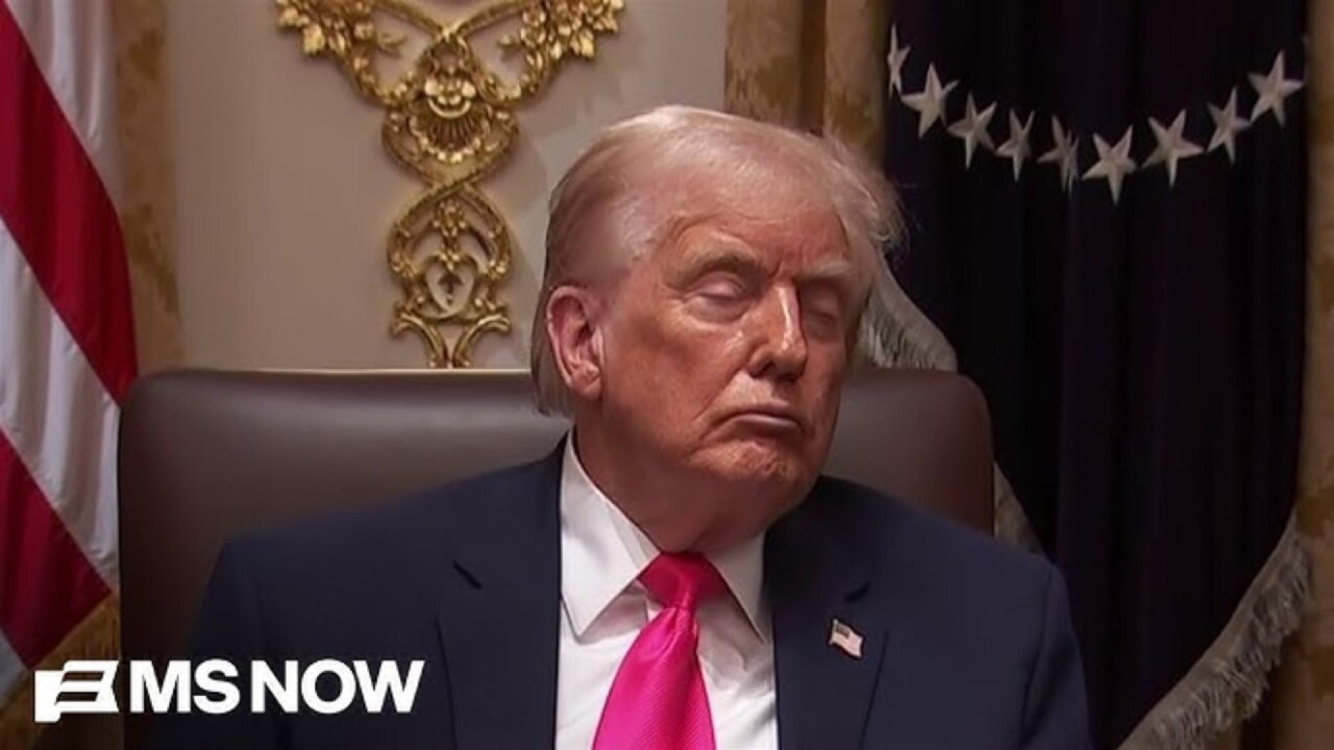 Trump awkwardly jokes about firing Don Jr. at Turning Point speech