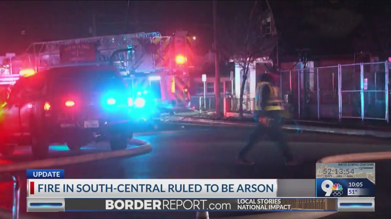 Arson the cause of a big fire in South-Central