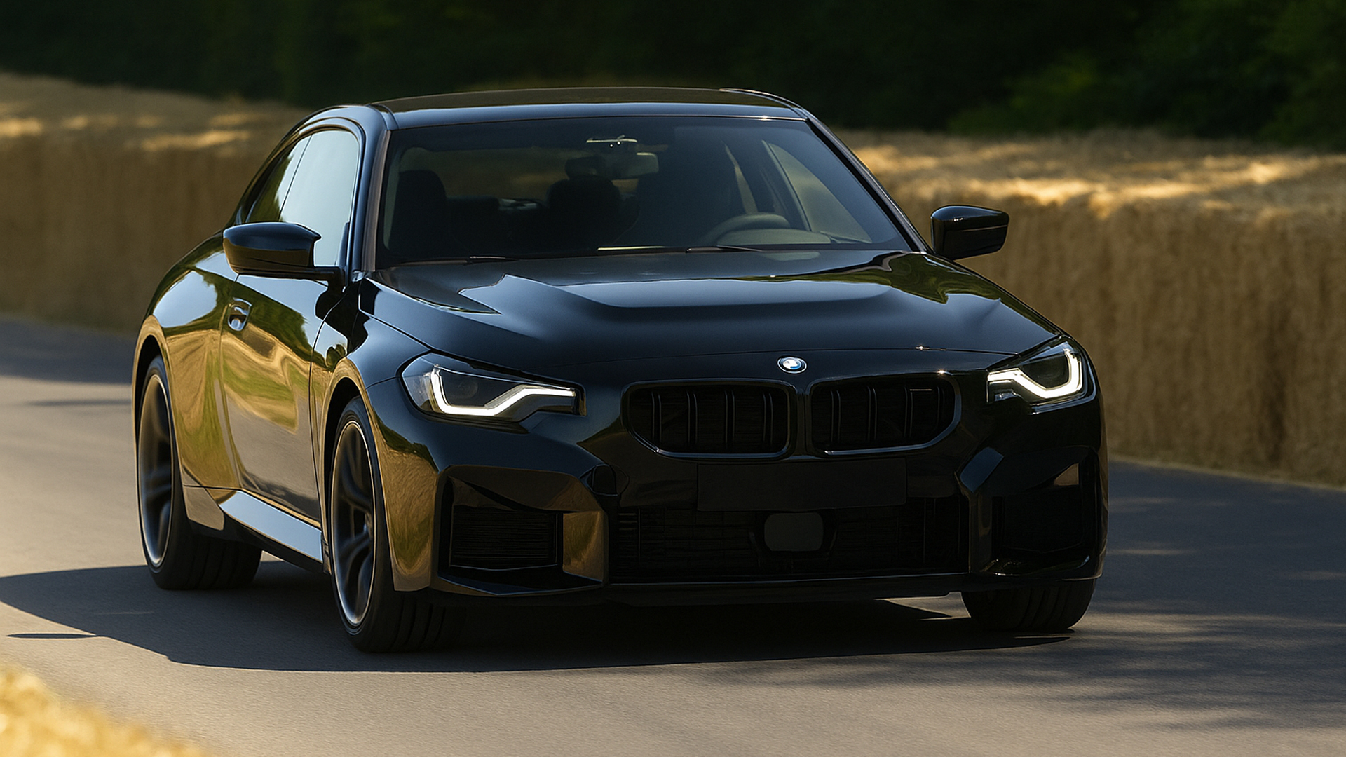 BMW M2 CS showing loud acceleration and exhaust sound