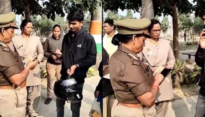 Viral Video Up Cop S Moral Policing Sparks Outrage After Woman