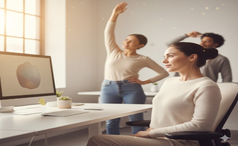 Why short desk breaks prevent neck and shoulder tension