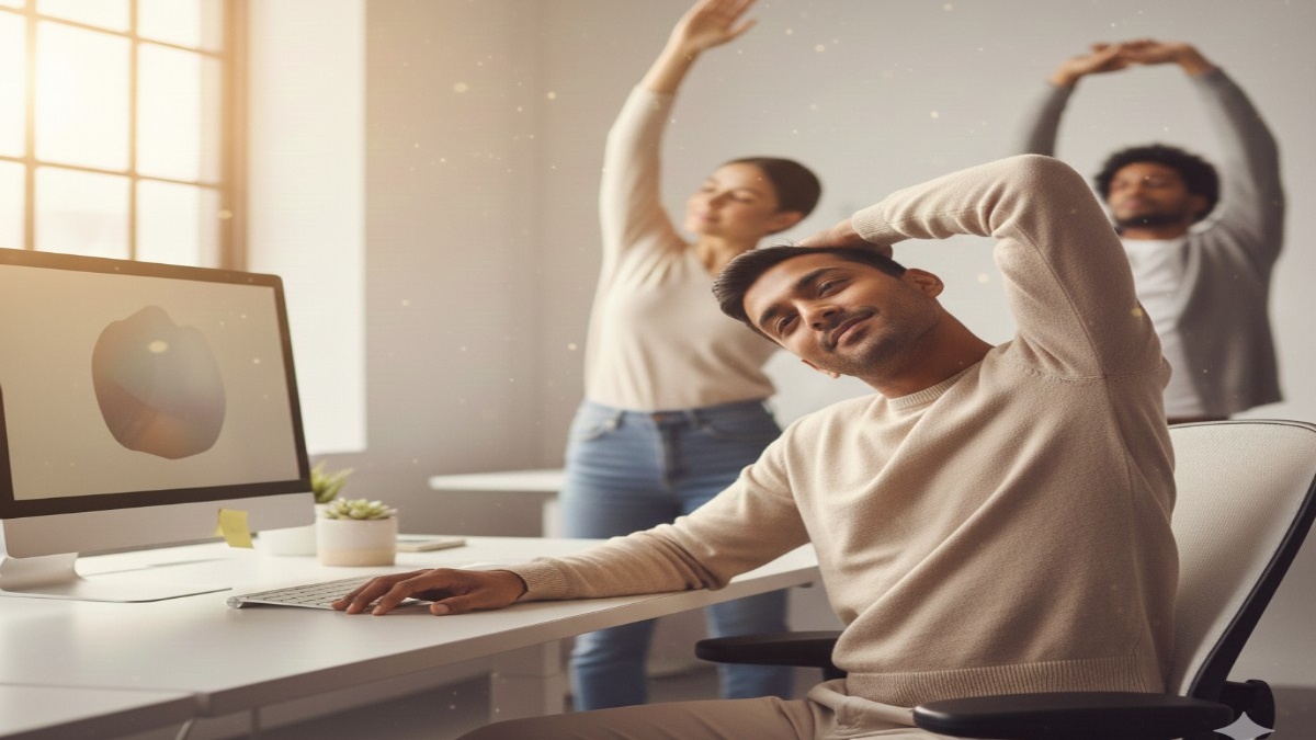 Why short desk breaks prevent neck and shoulder tension